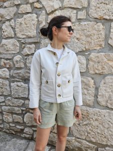 Paola Workwear Jacket Free Sewing Pattern - White Denim Edition ...